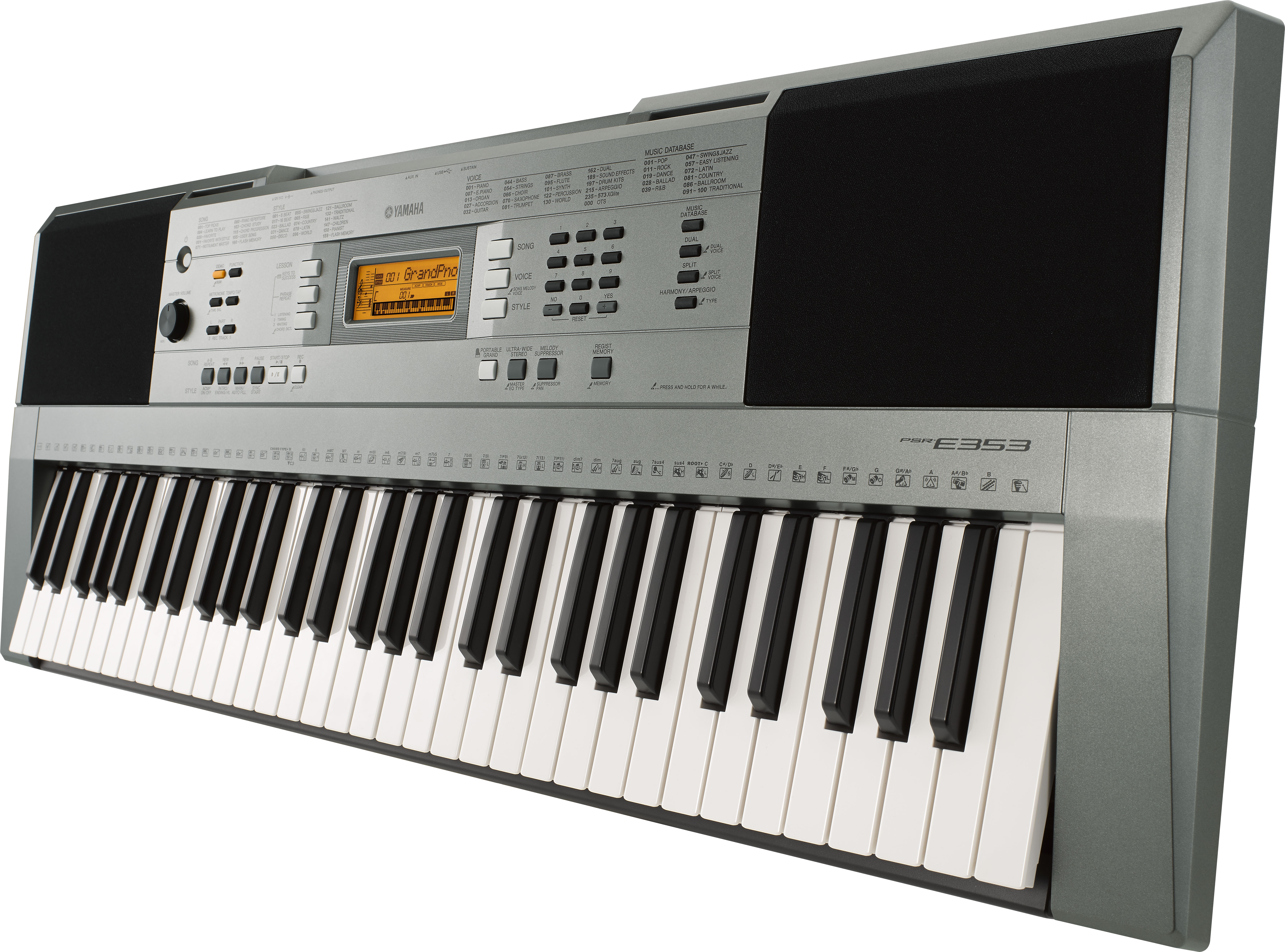 YAMAHA PSR-E353 TASTIERA PORTATILE 61 TASTI DINAMICI PSR-E-353 DINAMICA ...