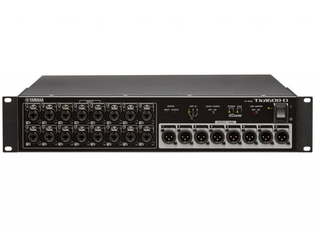 YAMAHA TIO1608D2 STAGE BOX 16 IN/8 OUT DANTE - SuonoStore.com