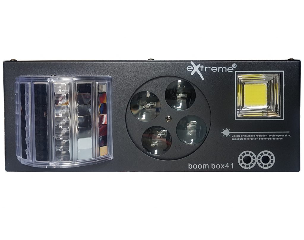 EXTREME BOOM BOX 41 EFFETTO LUCE 4 IN 1 LASER STROBO MULTI BEAM DERBY ...