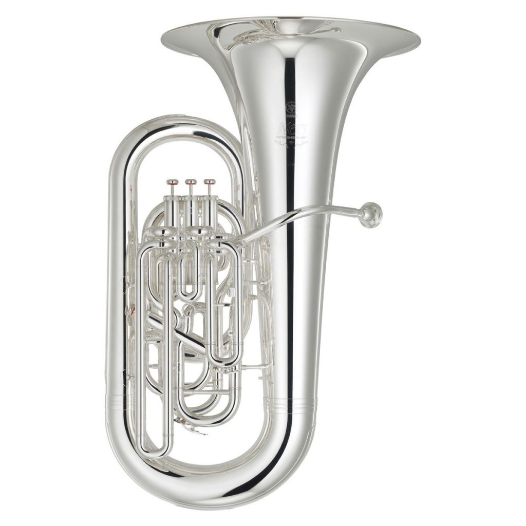 YAMAHA YEB-632S 02 SILVER TUBA IN Eb IN OTTONE CHIAVE TUBA Eb DIAMETRO ...