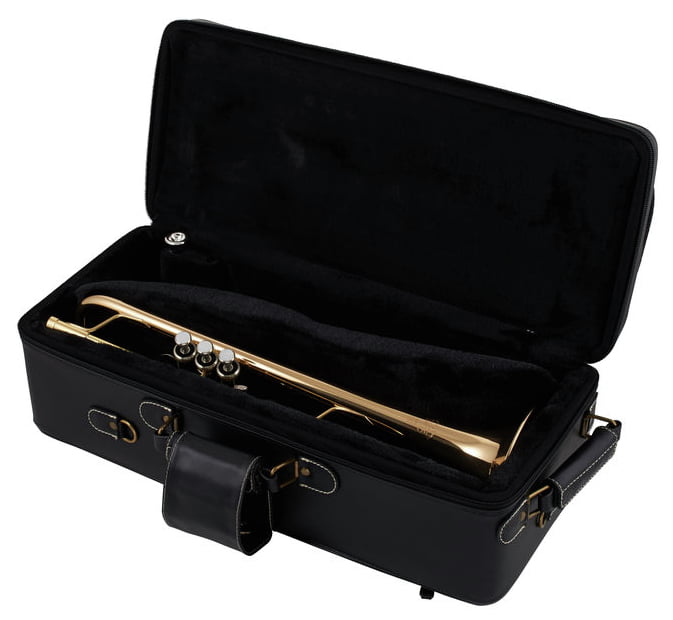 YAMAHA YTR-8345RG 02 TROMBA IN SIB LACCATO TRASPARENTE IN OTTONE DORATO + BOCCAGLIO E CUSTODIA ...