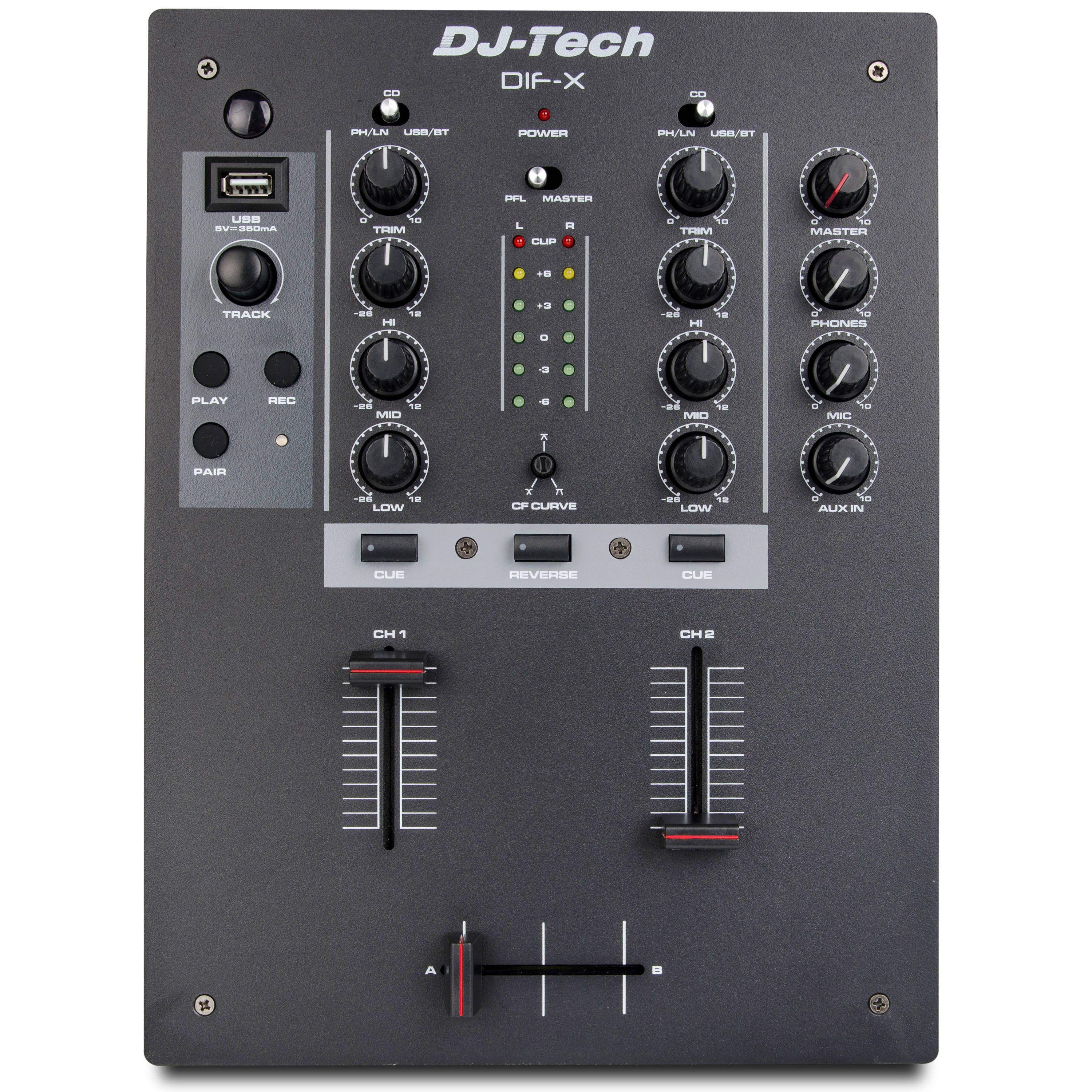 DJ TECH DIF X MIXER DJ 2 CANALI BLUETOOTH PER DJ - SuonoStore.com