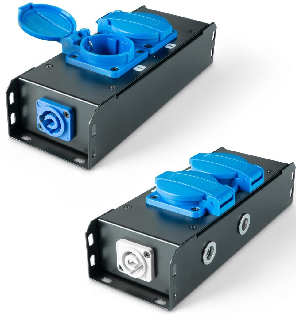 POWERBOX NERO CIABATTA ALIMENTAZIONE PALCO POWERCON INGRESSO POWER ...