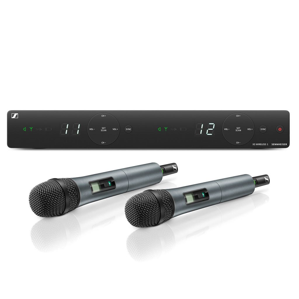 SENNHEISER XSW 1 825 A DUAL VOCAL SET MICROFONI + RICEVITORE SISTEMA ...