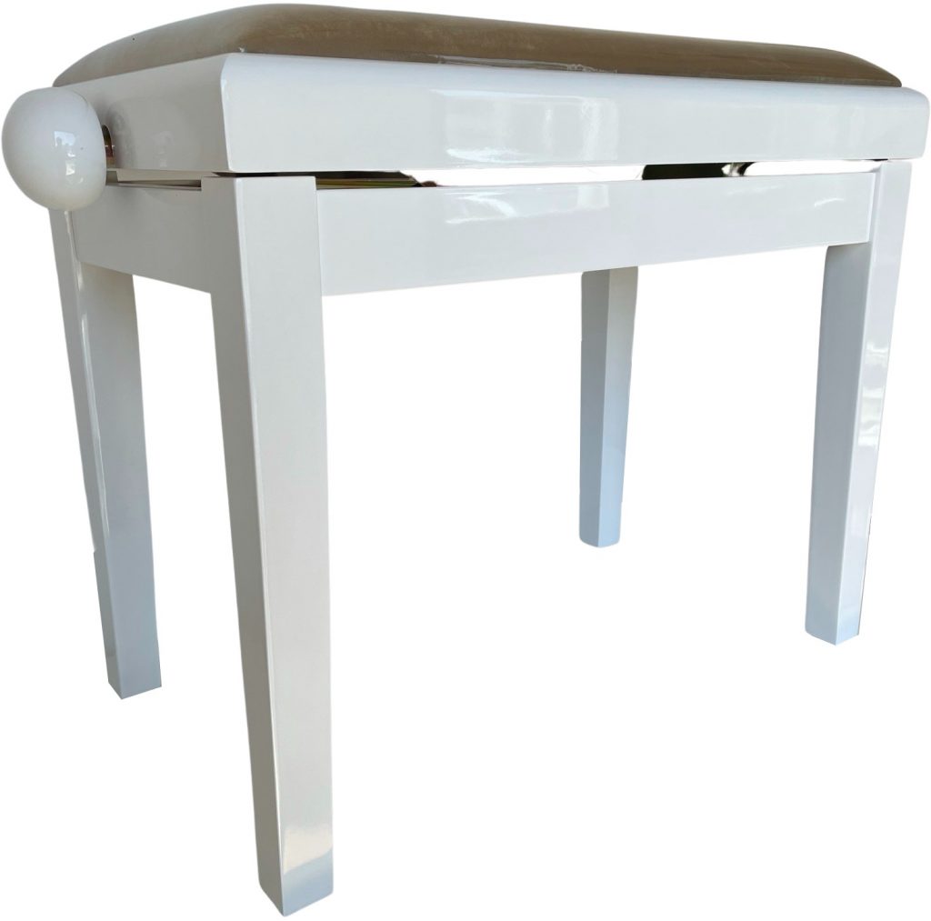 EXTREME PB100WH WHITE PIANO BENCH PANCHETTA PER PIANOFORTE IN LEGNO ...