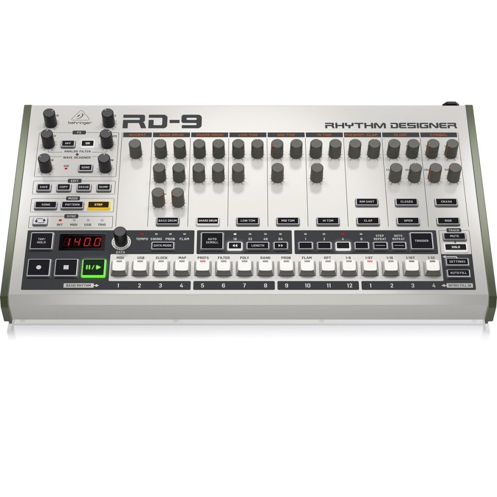 BEHRINGER RD-9 RHYTHM DESIGNER DRUM MACHINE 64 STEP SEQUENCER - SuonoStore.com