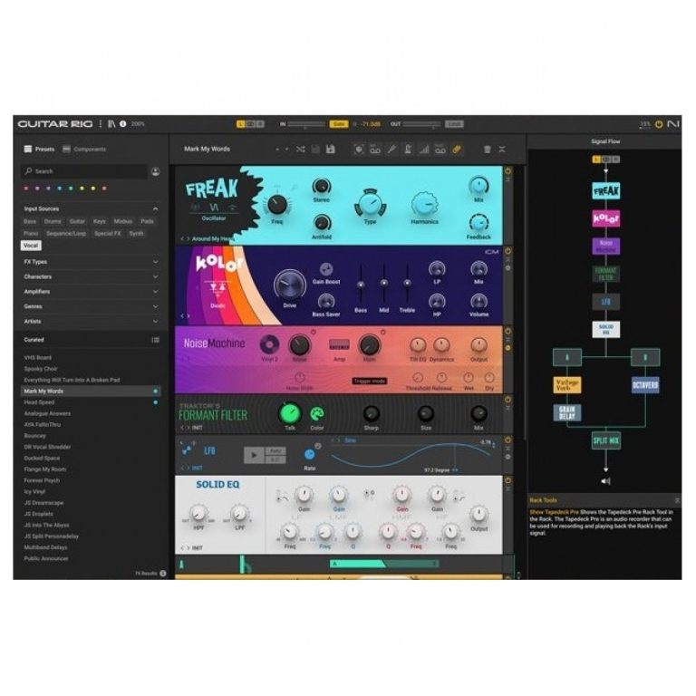 NATIVE INSTRUMENTS GUITAR RIG 7 PRO SOFTWARE MODELLAZIONE AMPLIFICATORI ...
